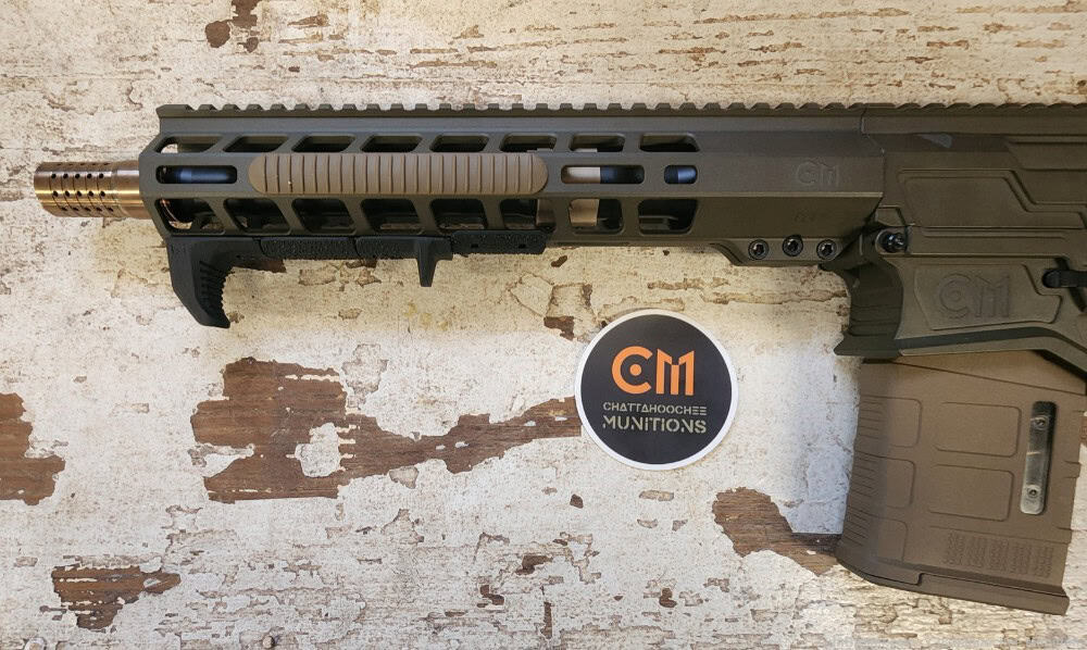 375 Raptor AR Pistol | CM SBR Cobalt Kinetics Green and Coyote