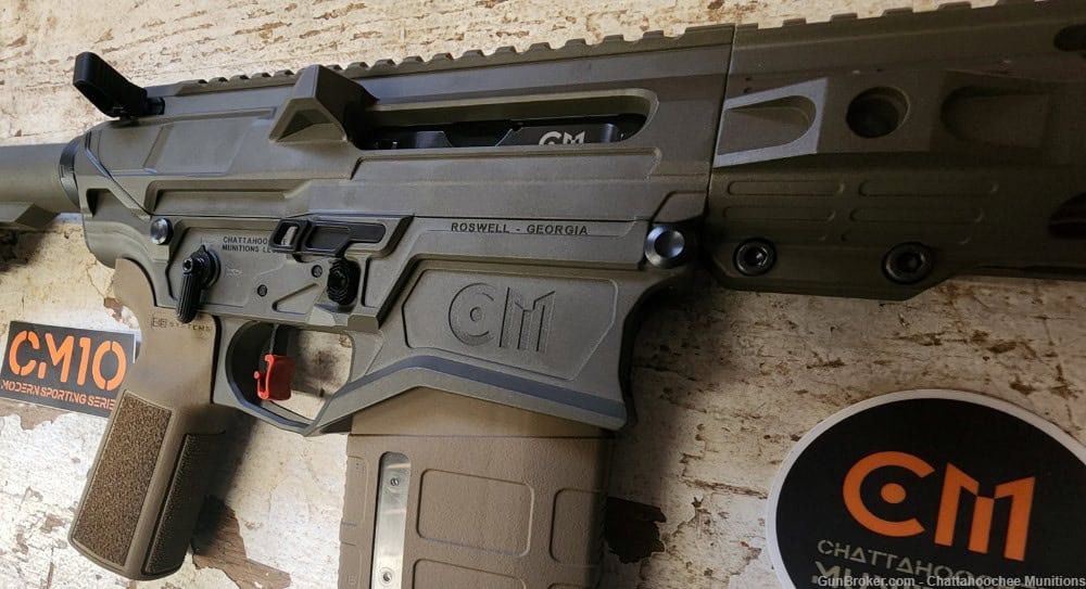 CM 375 Raptor 16″ AR10 Rifle Cobalt Kinetics Green